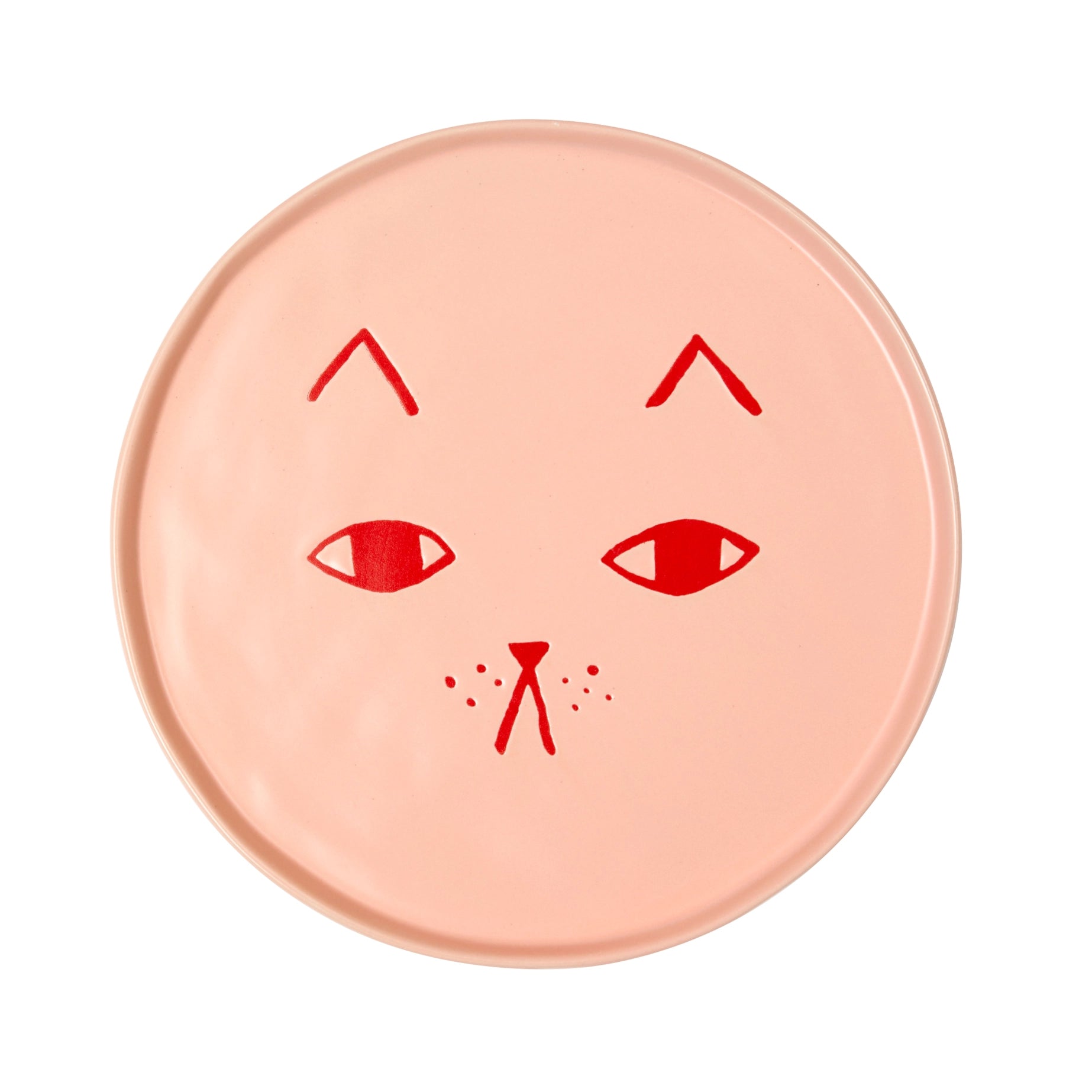 Donna Wilson Cat Plate - Donna Wilson Wall Plate Pink – La Gentile Store