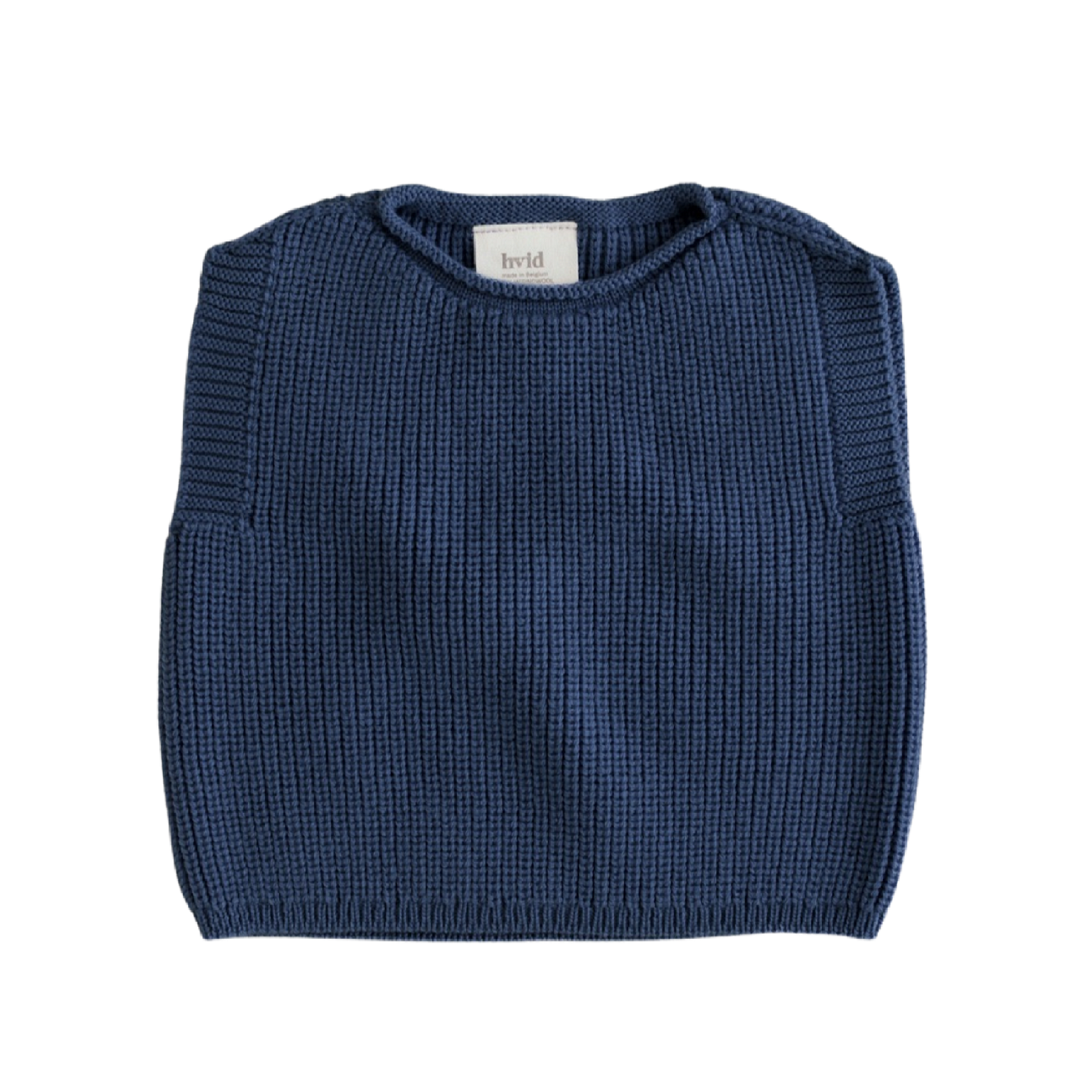Hvid Vest Harvey Blue - Merino Wool Spencer Hvid – La Gentile Store