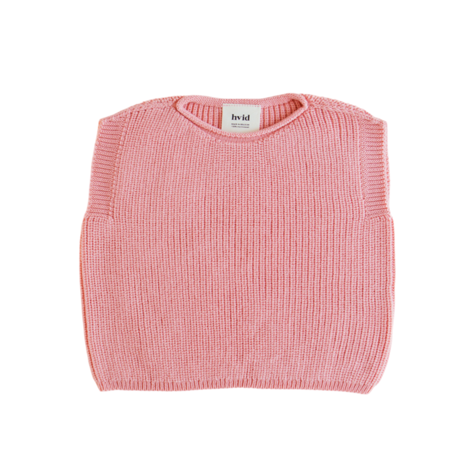 Hvid Vest Harvey Bubblegum - Merino Wool Spencer Hvid – La Gentile Store