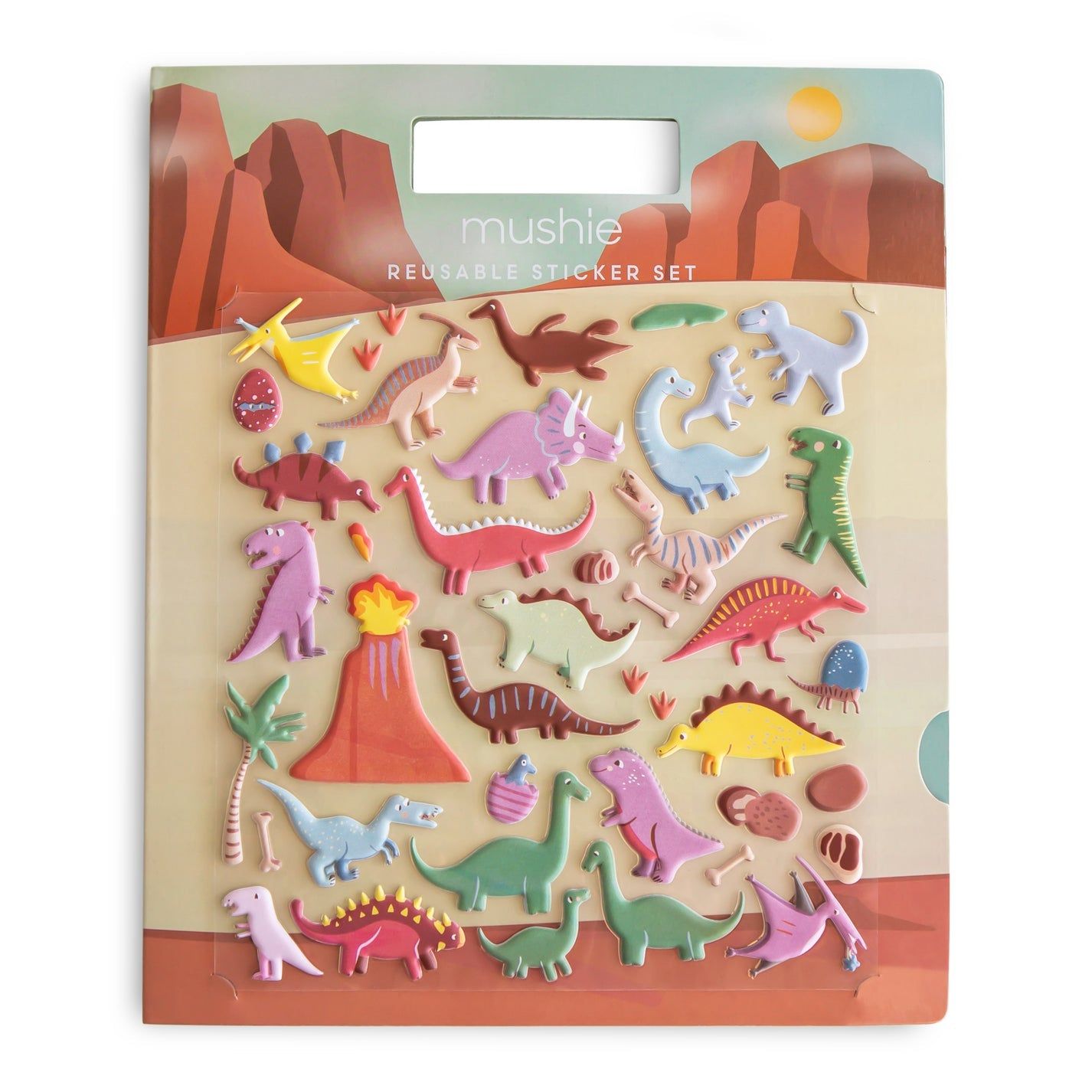 Mushie Reusable Sticker Set Dino - Dino Stickers Mushie – La Gentile Store